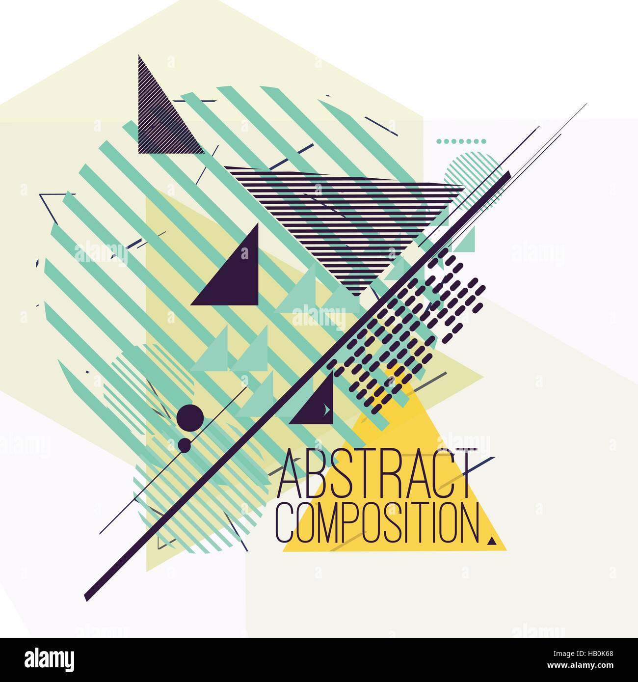 Geometric composition with figures Stock Vector Images - Alamy