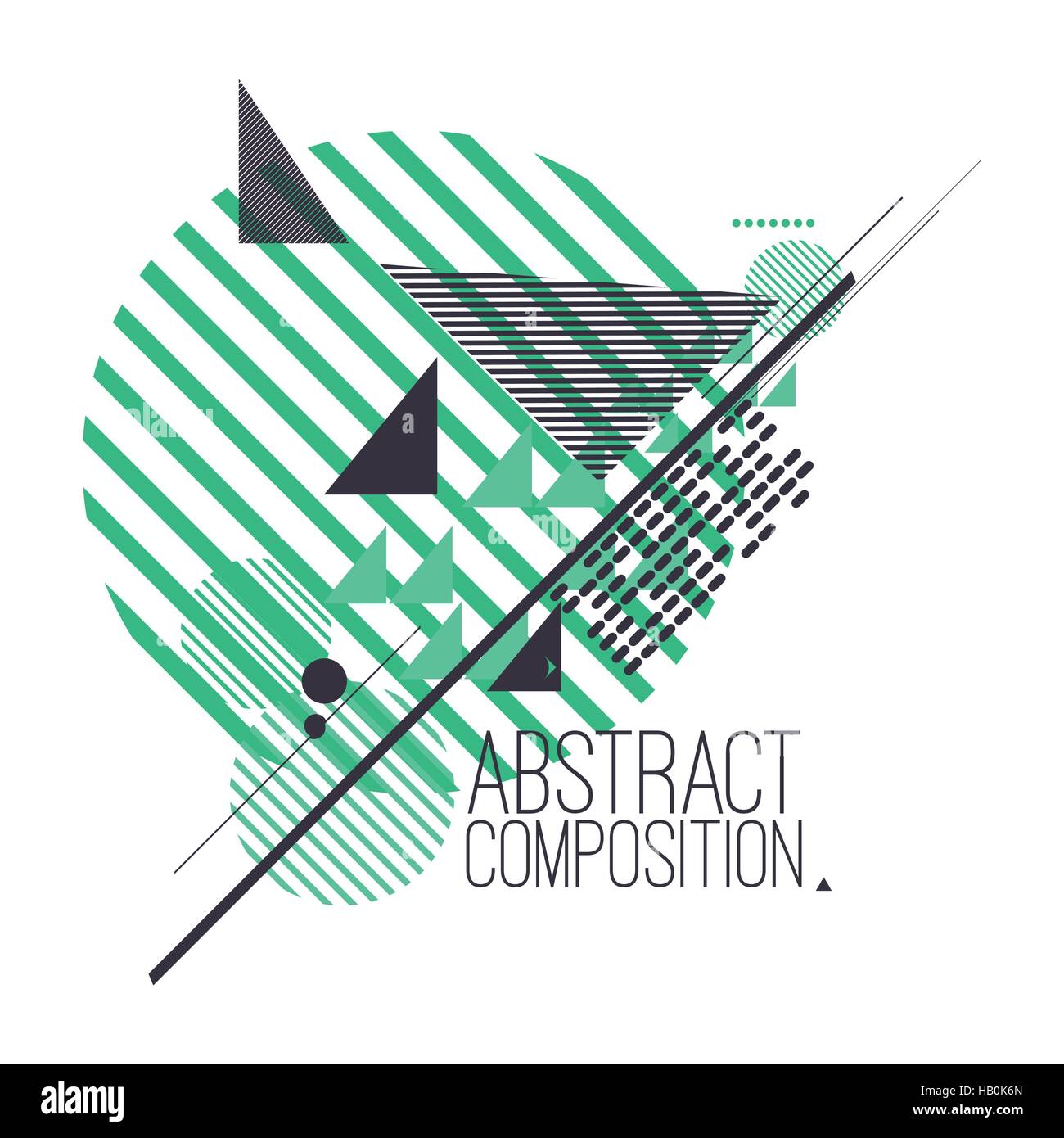 Abstract composition geometric figures Cut Out Stock Images & Pictures ...