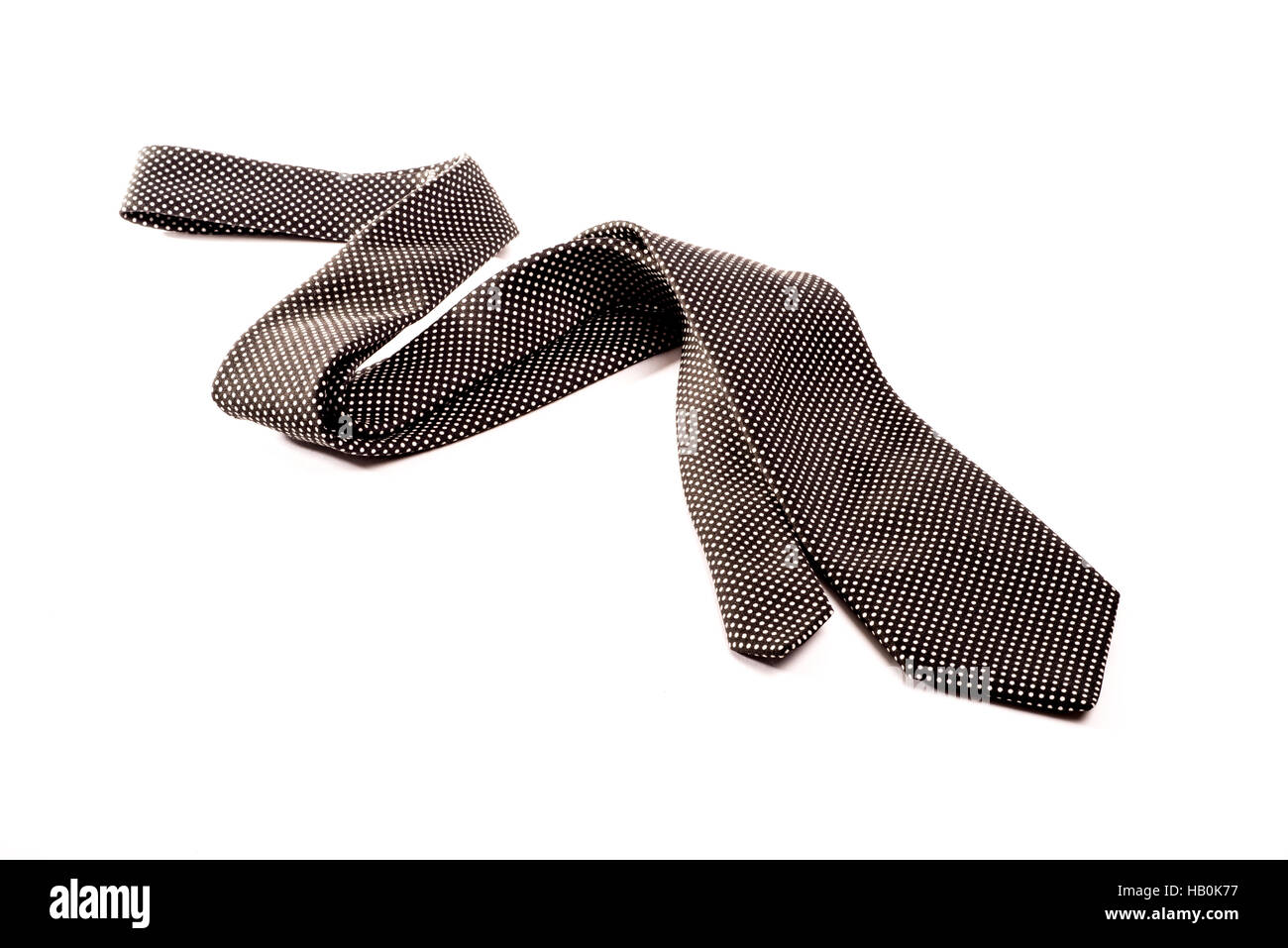 Black and white tie on white background Stock Photo - Alamy