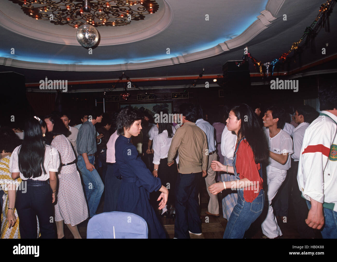 Dancing to the Jimmy King Jazz Orchestra, Shanghai, China, 1980 Stock ...