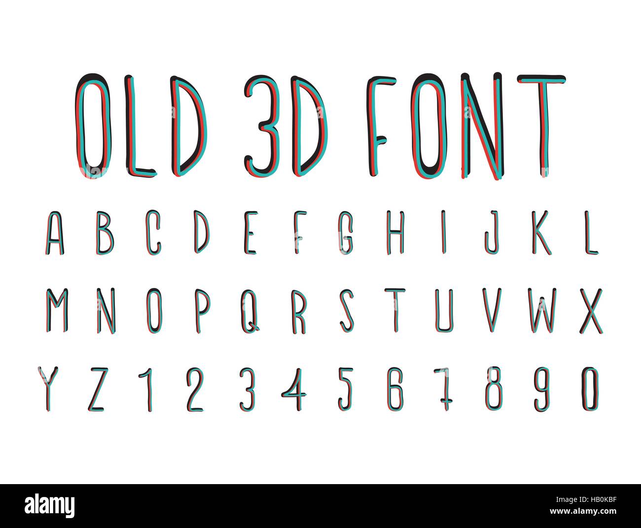 3d font hi-res stock photography and images - Alamy