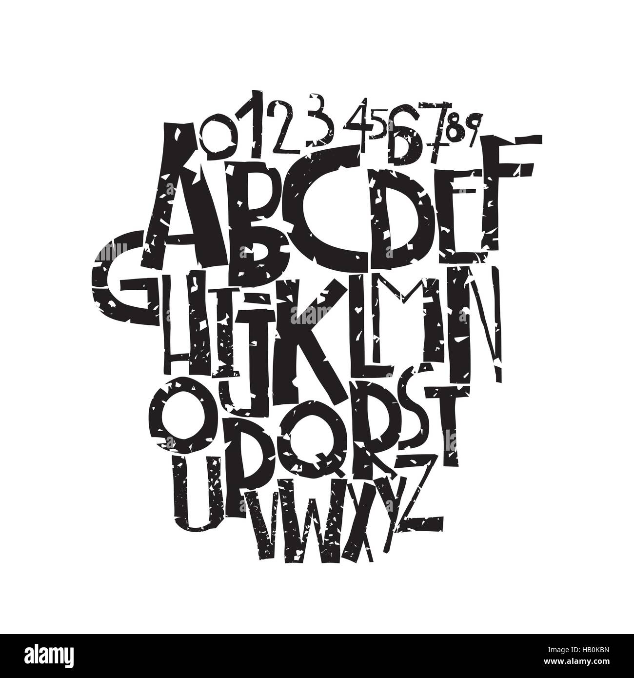 Scratch Letters Stock Vector Images - Alamy