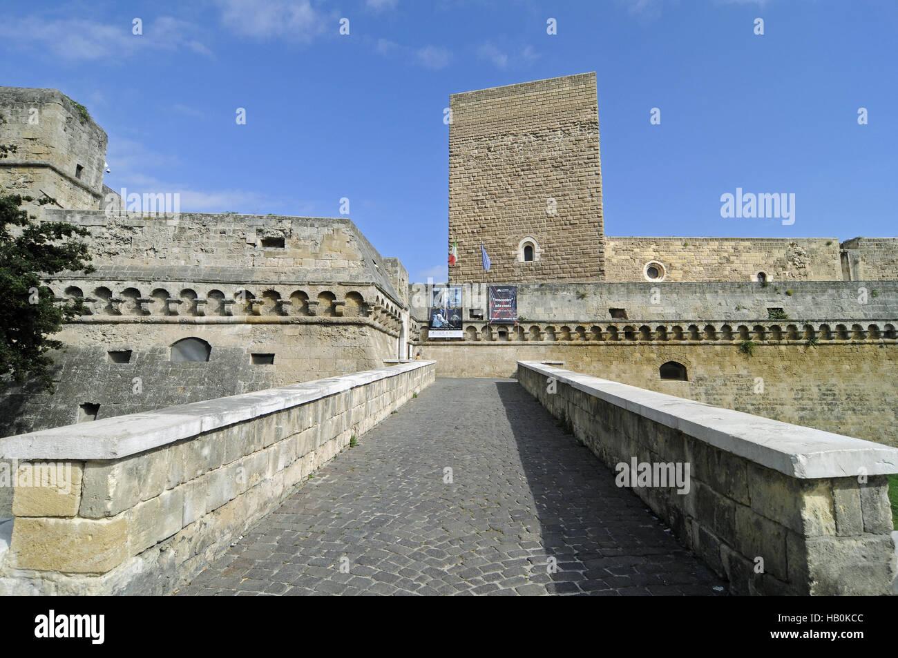 Castello Normanno Svevo, castle, Bari, Italy Stock Photo - Alamy