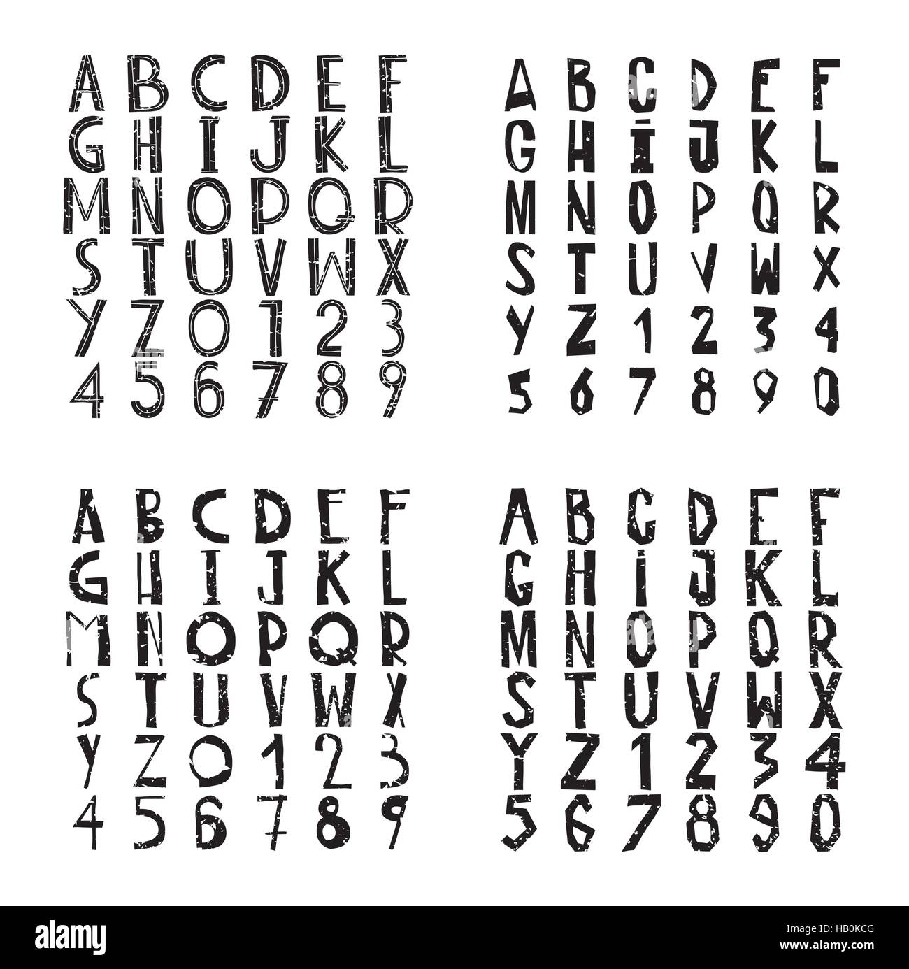 Rough font hi-res stock photography and images - Alamy