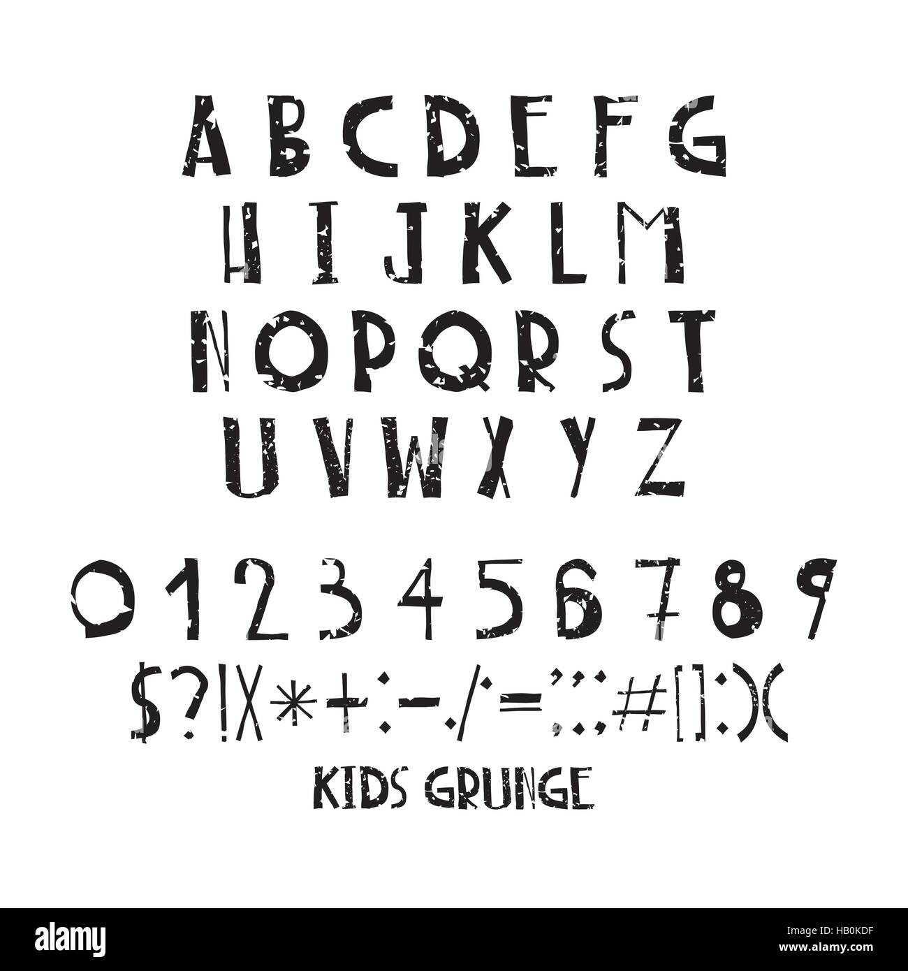 Children alphabet letters Black and White Stock Photos & Images - Alamy