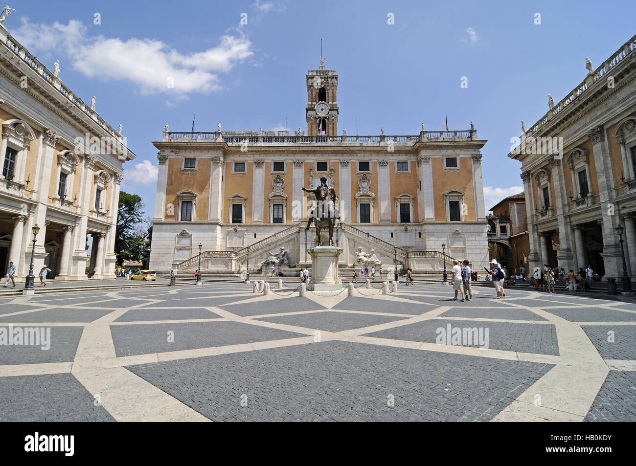 Senatorio Palace, Capitol Square, Rome, Italy Stock Photo - Alamy