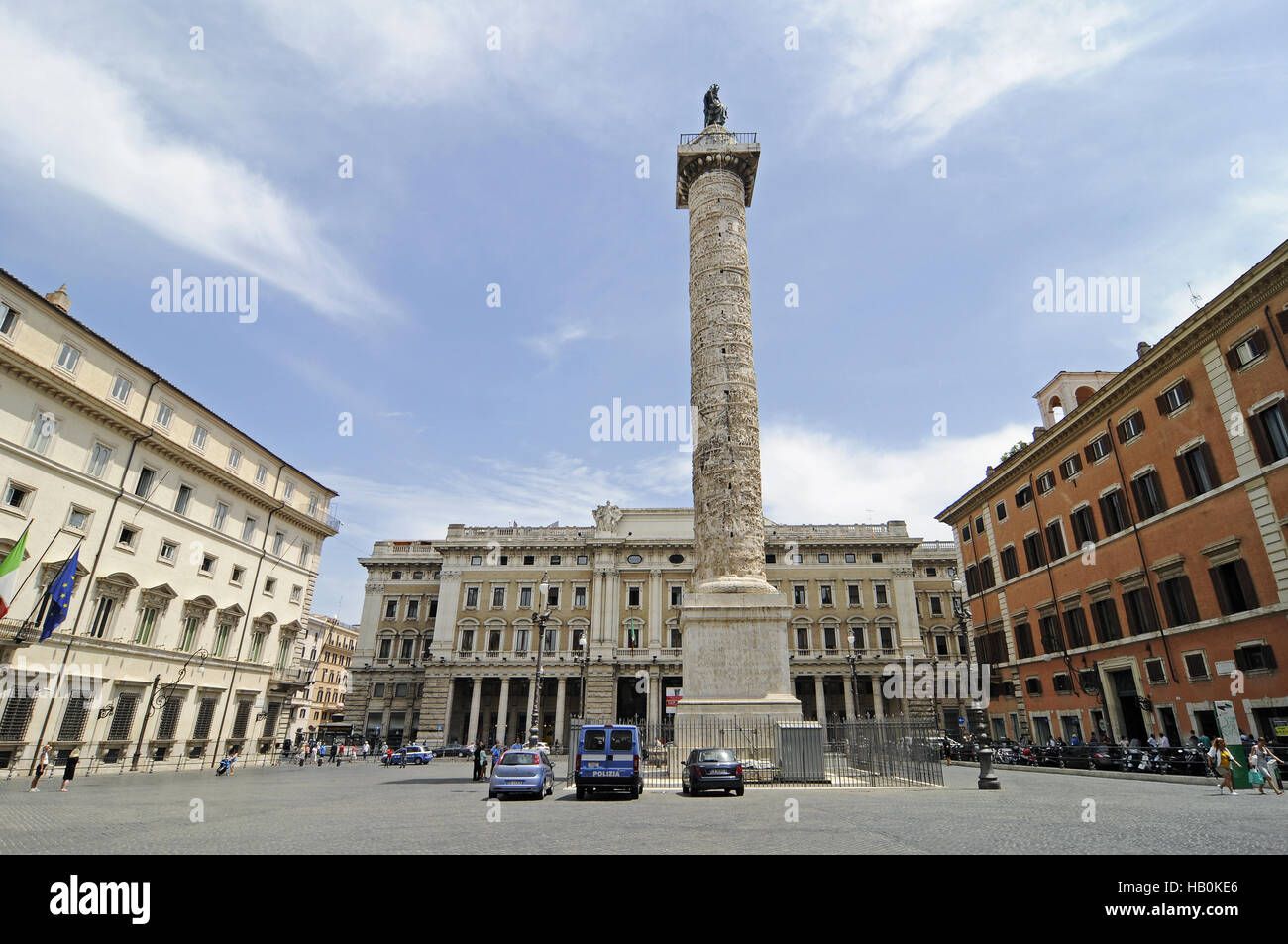 Piazza Colonna, square, Rome, Italy Stock Photo - Alamy