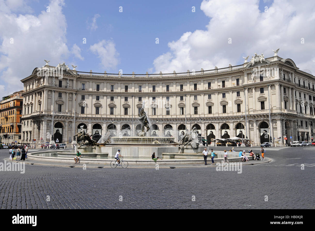 Piazza della Repubblica, square, Rome, Italy Stock Photo - Alamy