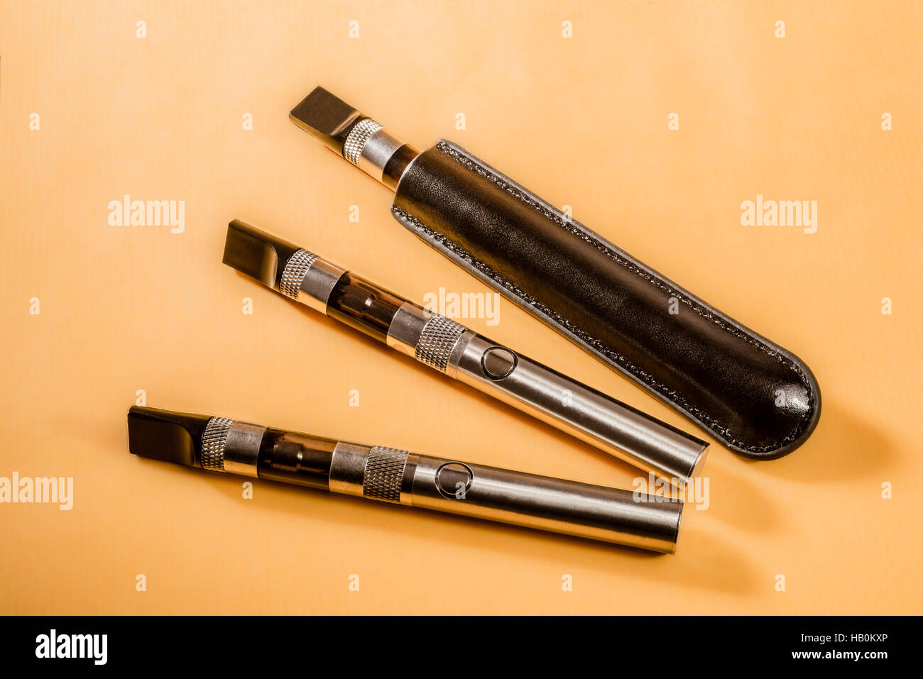 Three Electric Cigarettes Stock Photo - Alamy