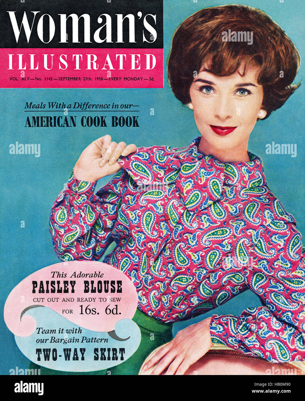 Fashion magazine cover 1950s hi-res stock photography and images - Alamy