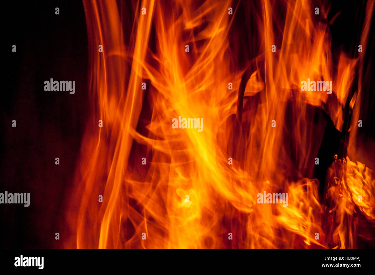 Flames of a fire Stock Photo - Alamy