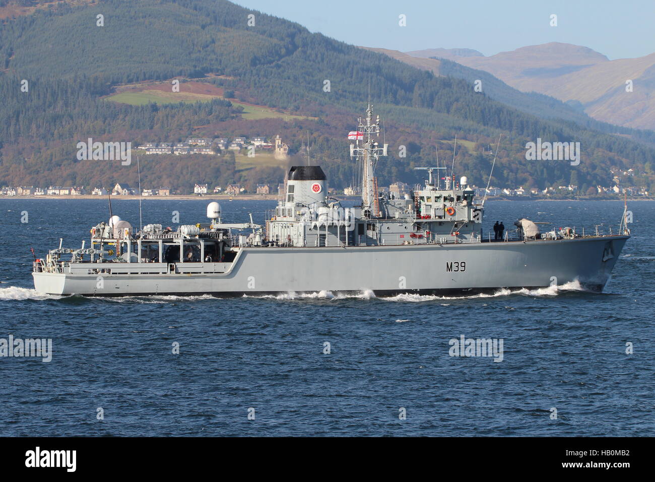 Royal navy hunt class mine countermeasures vessel hi-res stock ...