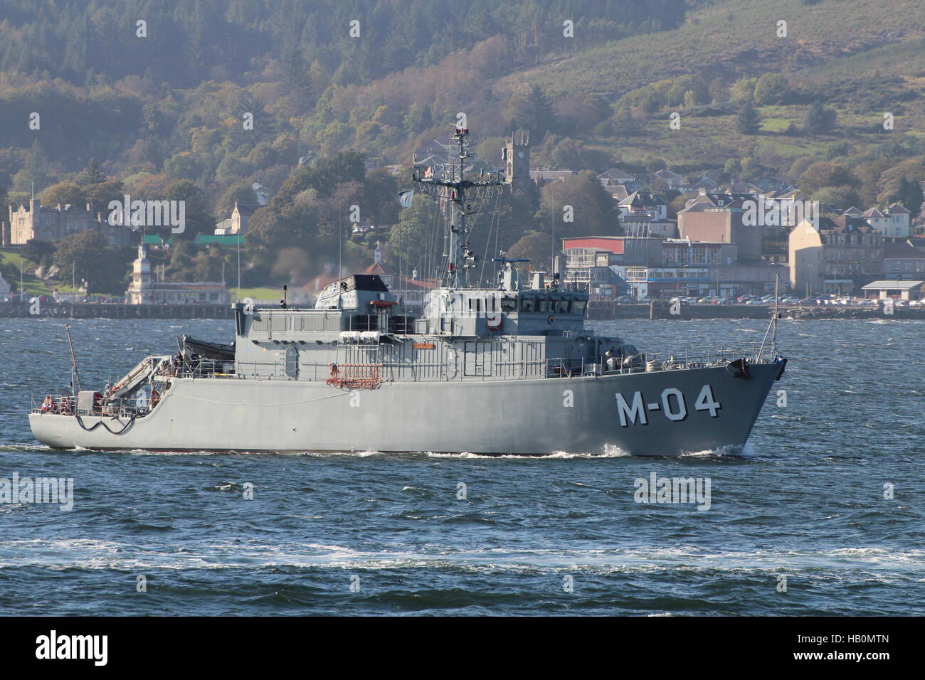 LVNS Imanta (M-04), an Alkmaar-class mine countermeasures vessel of the ...