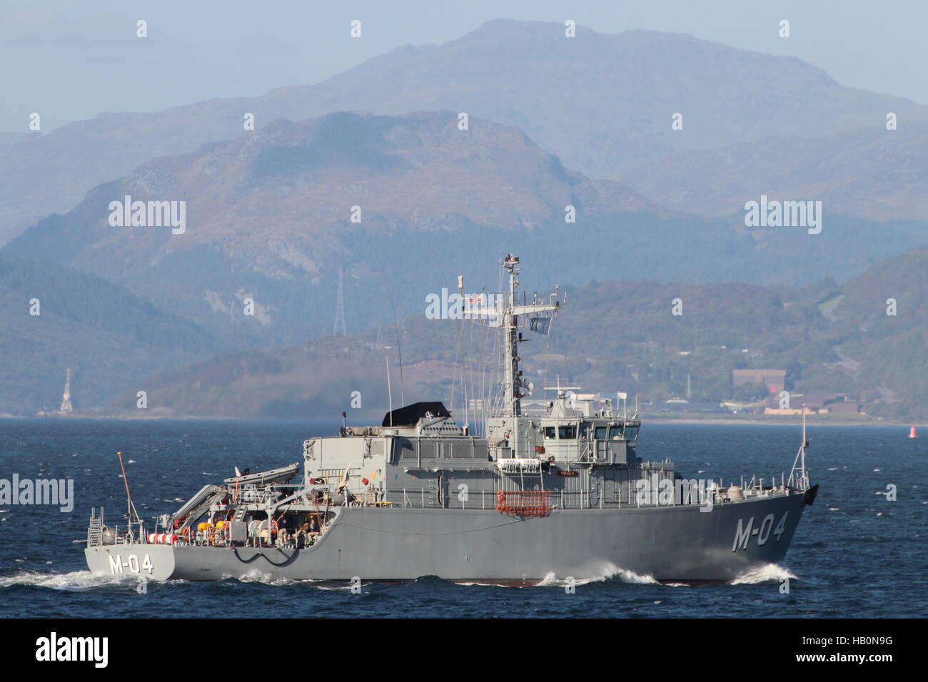 LVNS Imanta (M-04), an Alkmaar-class mine countermeasures vessel of the ...