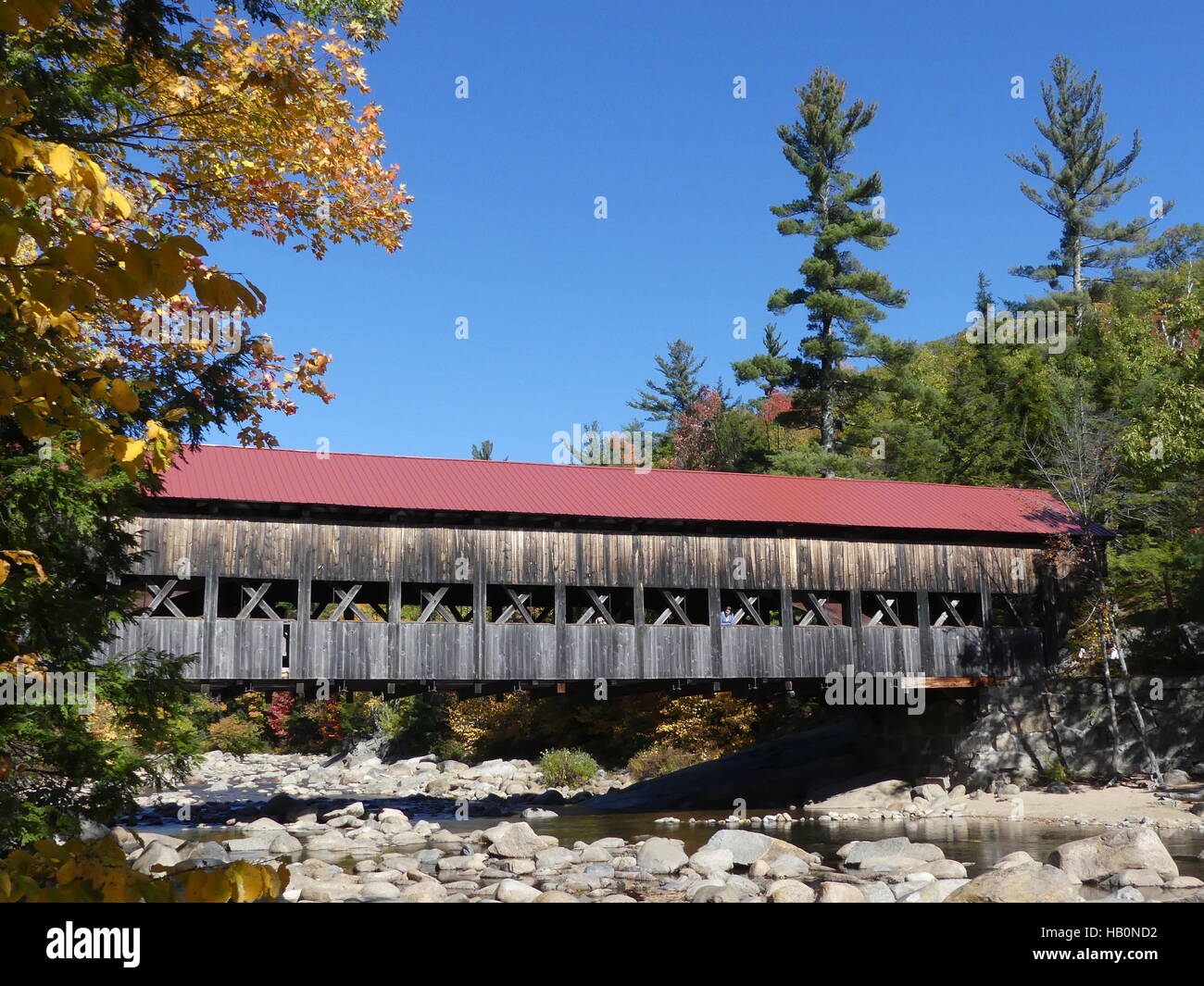 Albany covered bridge, New Hampshire Stock Photo - Alamy