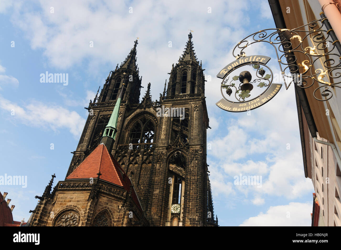 West front of the cathedral and cathedral cellar hi-res stock ...