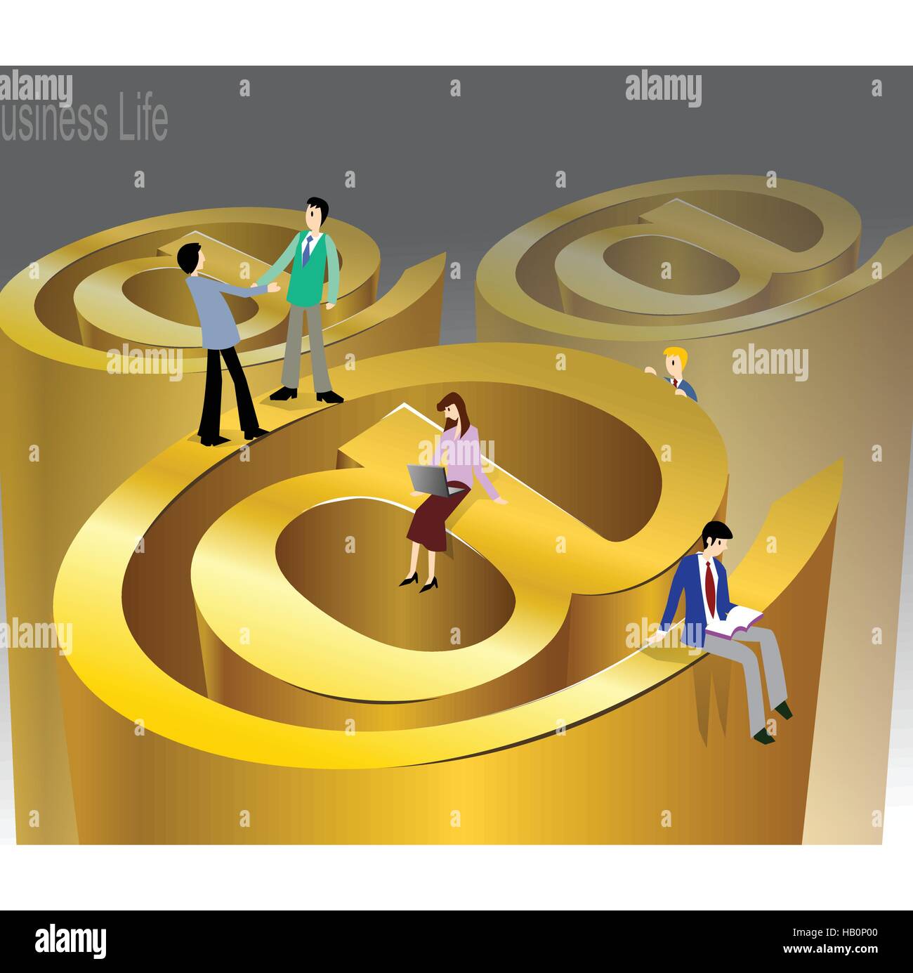 Business Illustration Painting Stock Vector Image & Art - Alamy