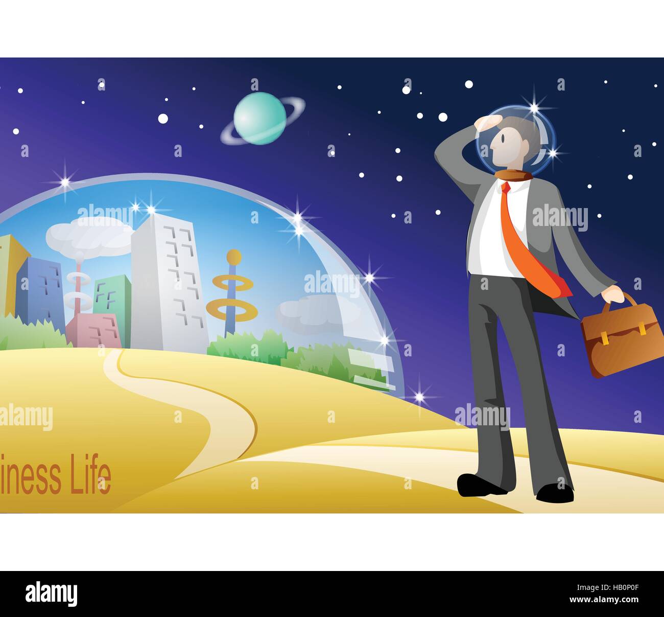 Business Illustration Painting Stock Vector Image & Art - Alamy
