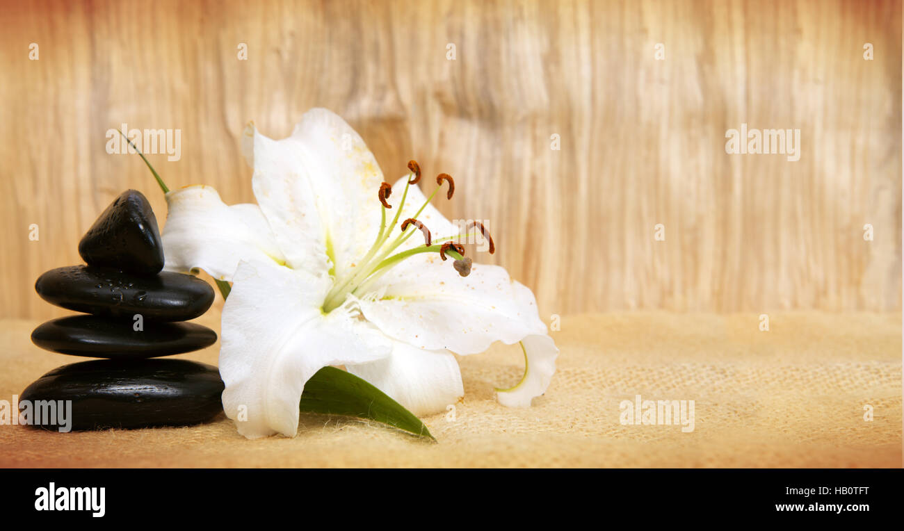 White lily spa hi-res stock photography and images - Alamy