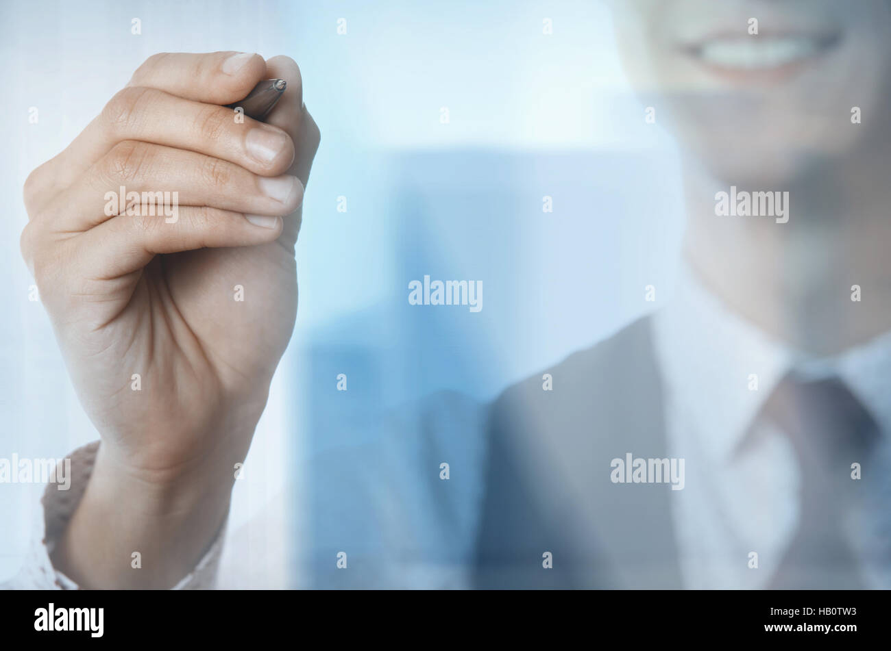 Positive business trainer man hi-res stock photography and images - Alamy