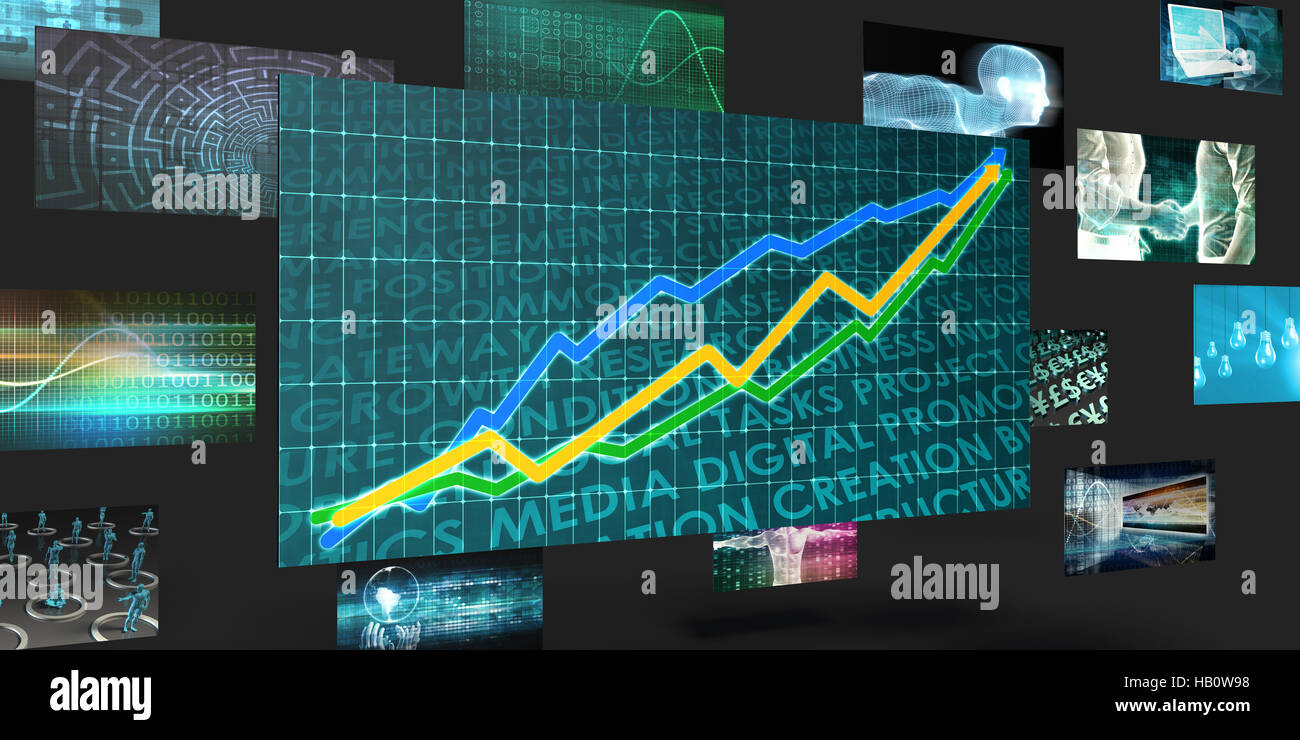 Stock Market Performance Sales and Marketing Abstract Concept Stock ...