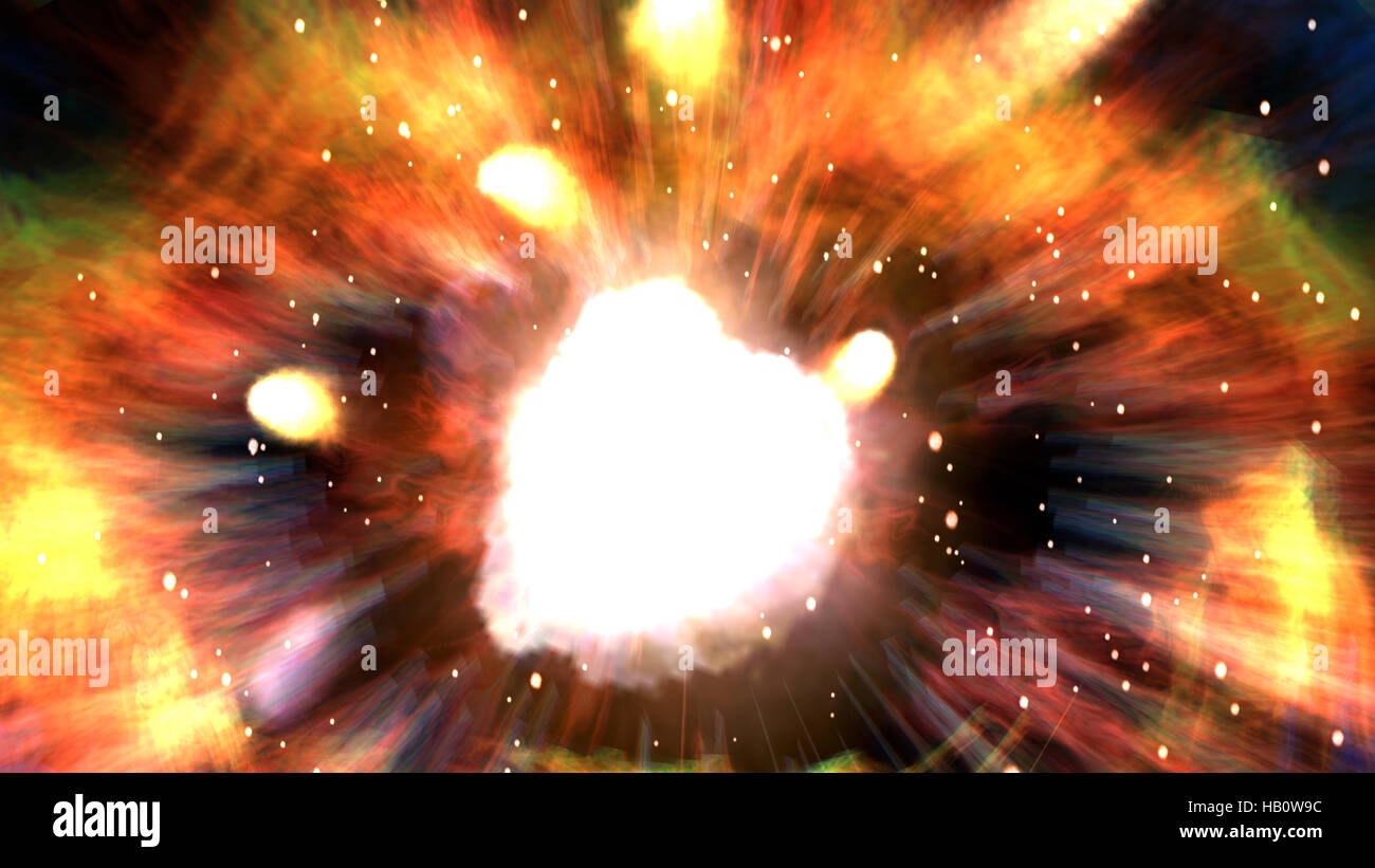 Digital Illustration of an Explosion Stock Photo - Alamy