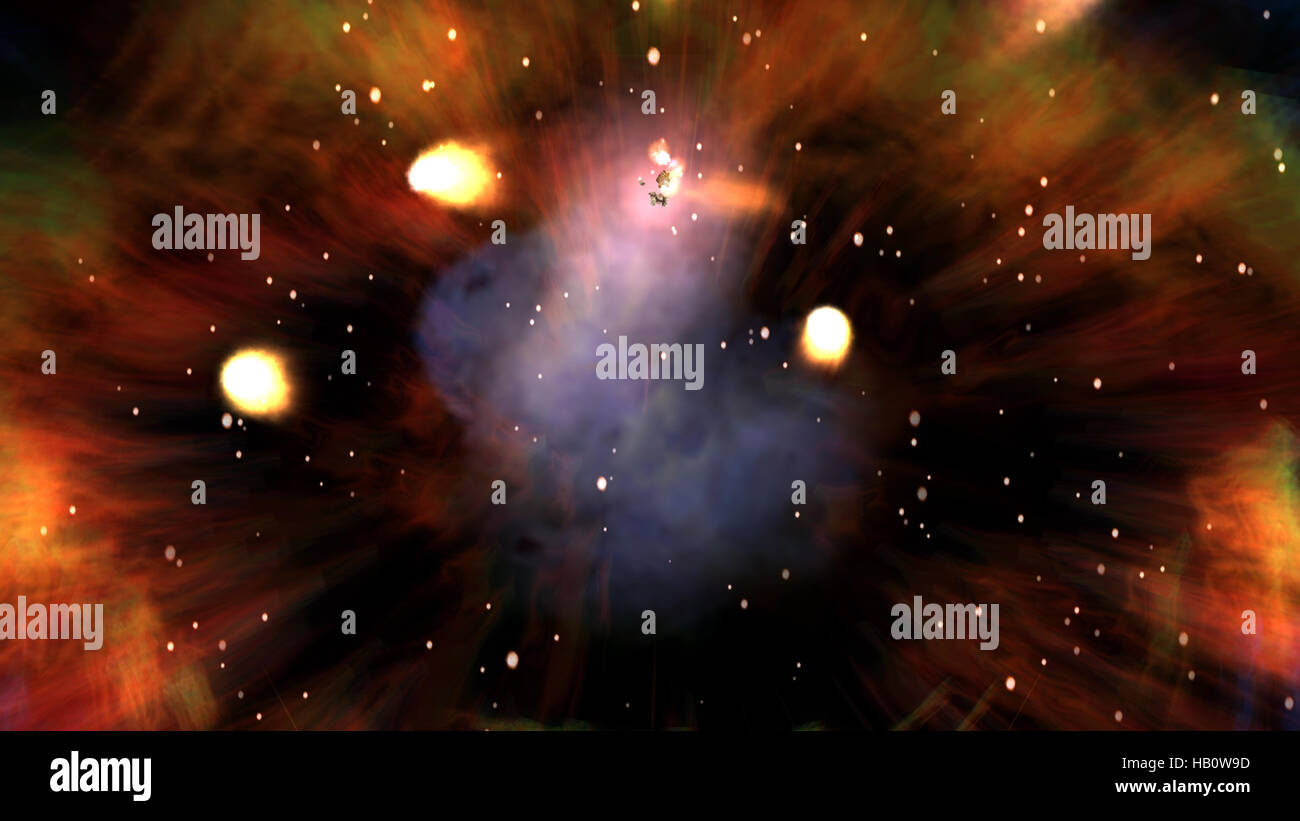 Digital Illustration of an Explosion Stock Photo - Alamy