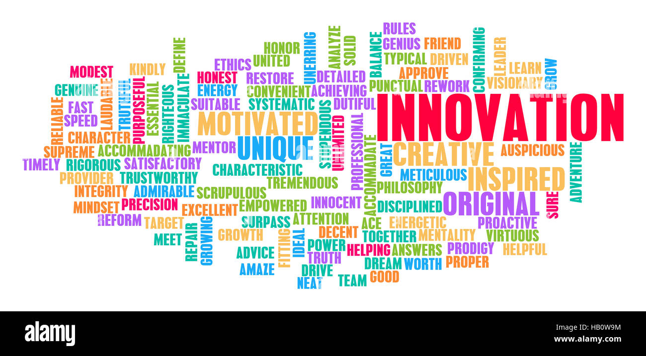 Innovation Word Cloud Concept on White Stock Photo - Alamy