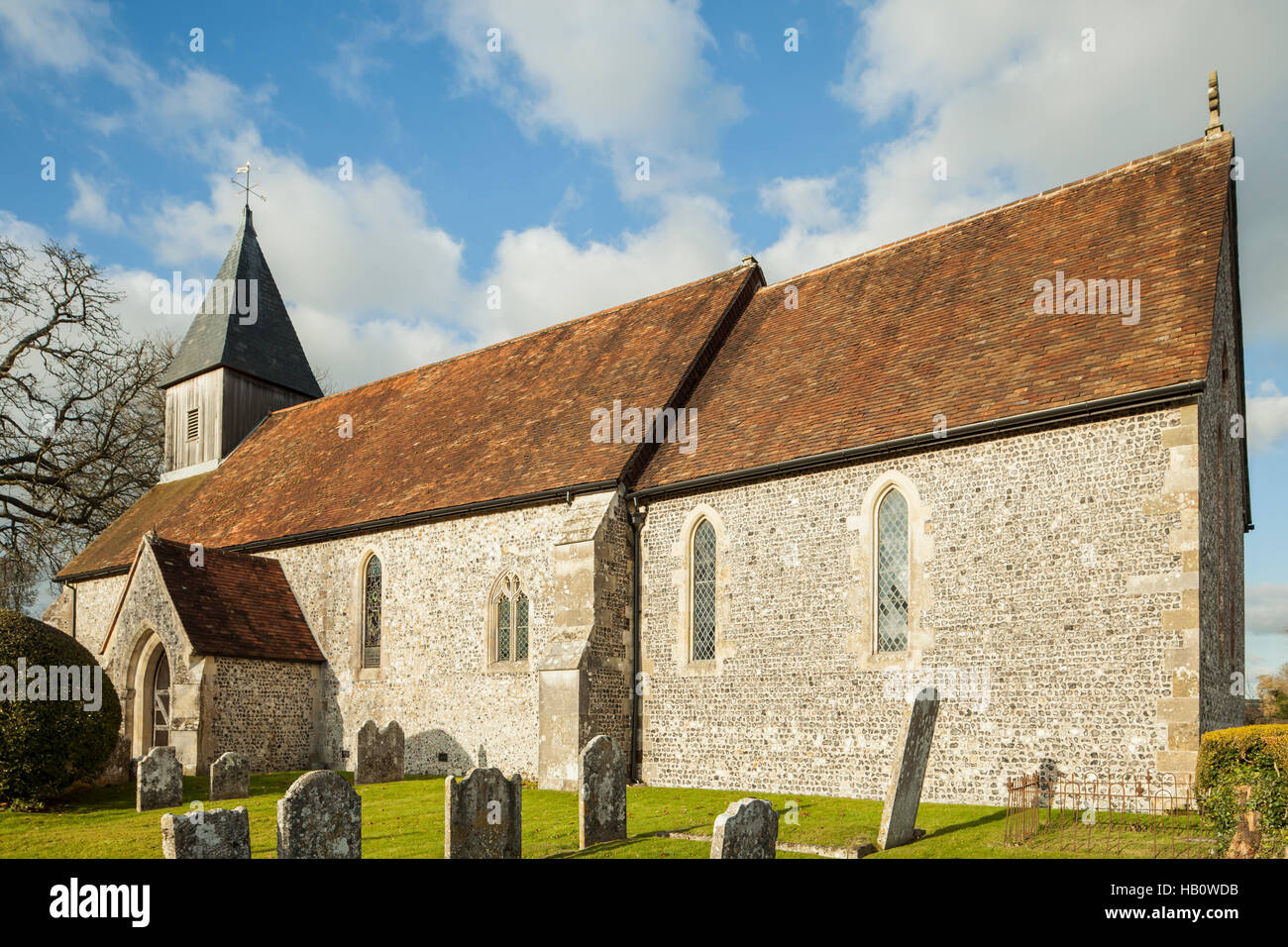 Autumn afternoon at St Peter's & Paul's church at Exton, Hampshire ...