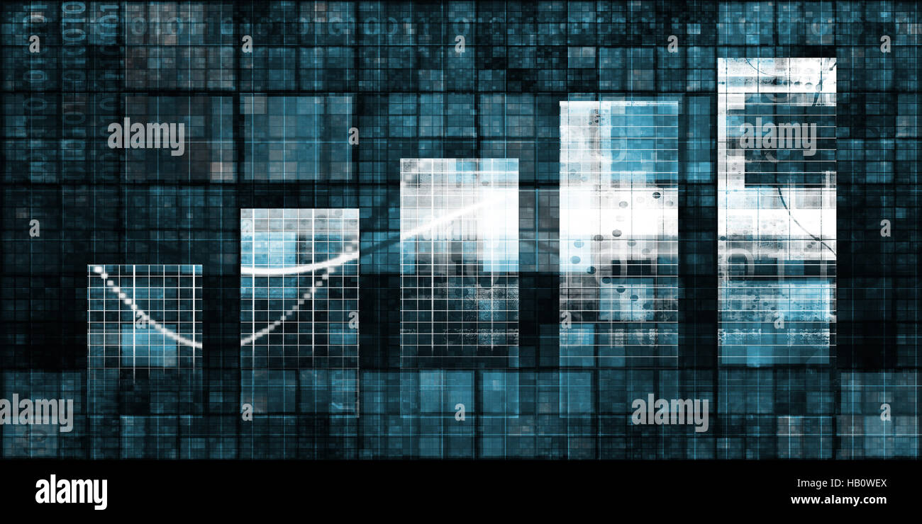 Digital Analytics Concept with Bar Chart Graph Art Stock Photo - Alamy