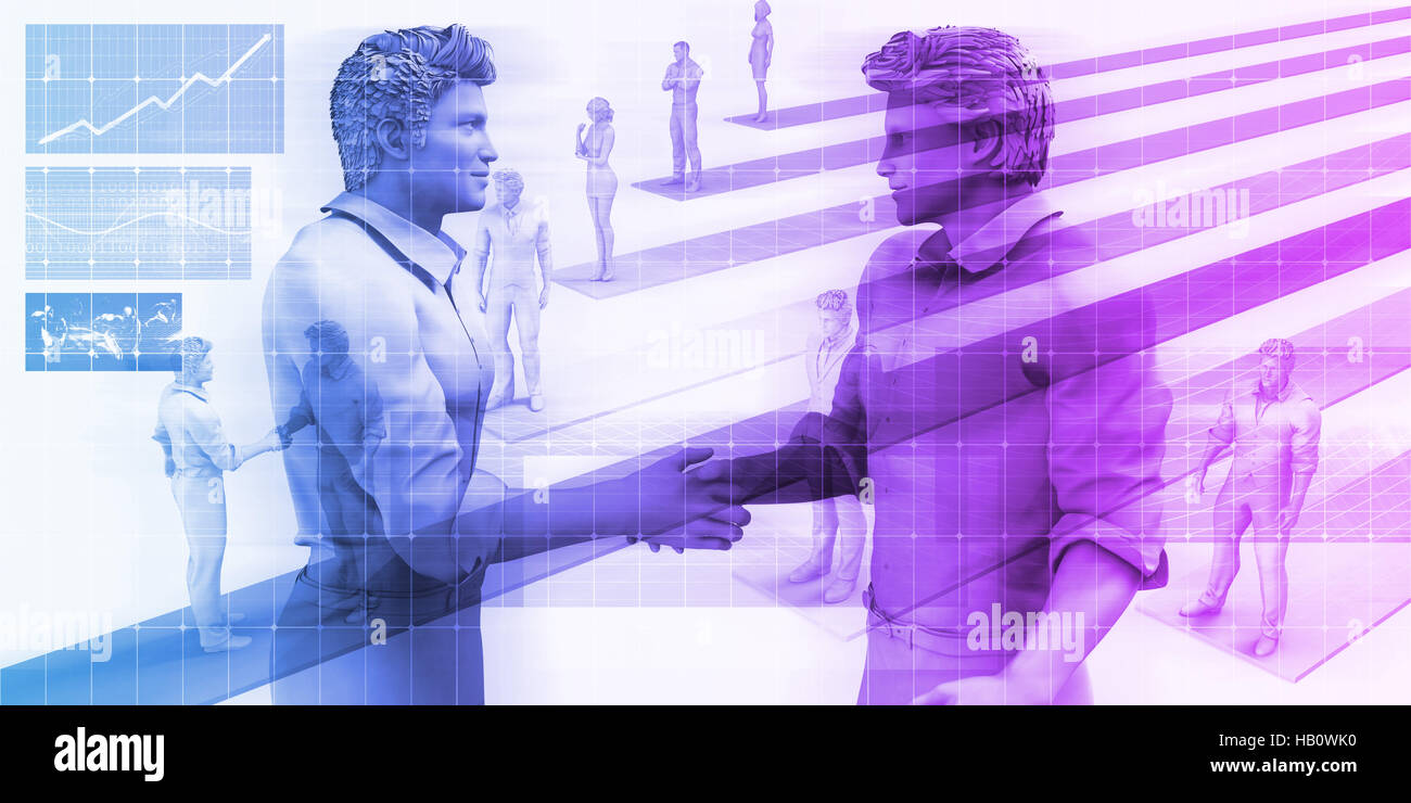 Business Handshake on Digital Technology Background Art Stock Photo - Alamy