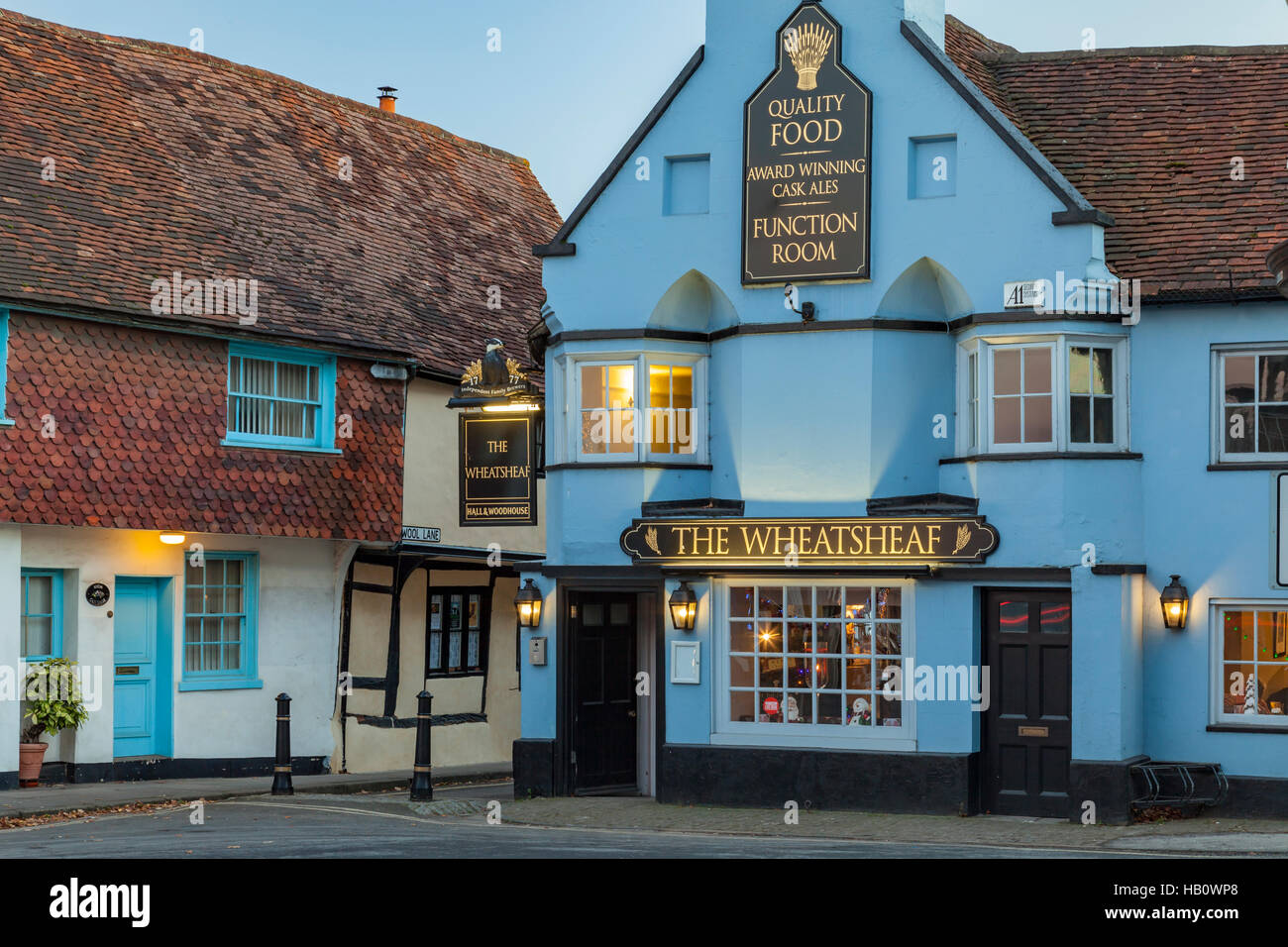 Evening in the historic town of Midhurst, West Sussex, England Stock ...
