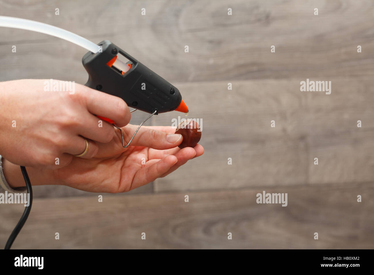 Handmade using hot melt gun (Close-up, Shallow DOF Stock Photo - Alamy