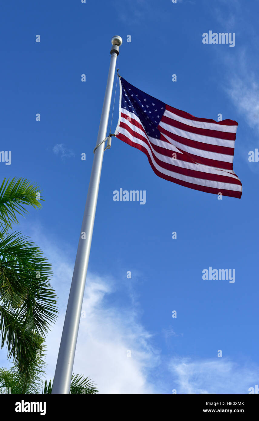American flagpole hi-res stock photography and images - Alamy
