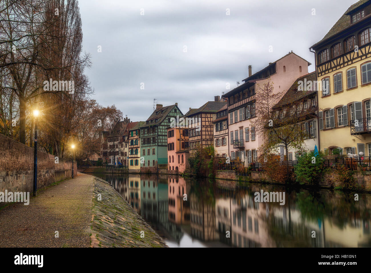 The Ill river in Petite France area, Strasbourg Stock Photo - Alamy