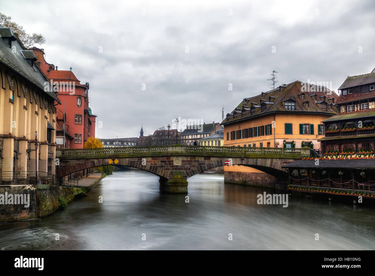 The Ill river in Petite France area, Strasbourg Stock Photo - Alamy