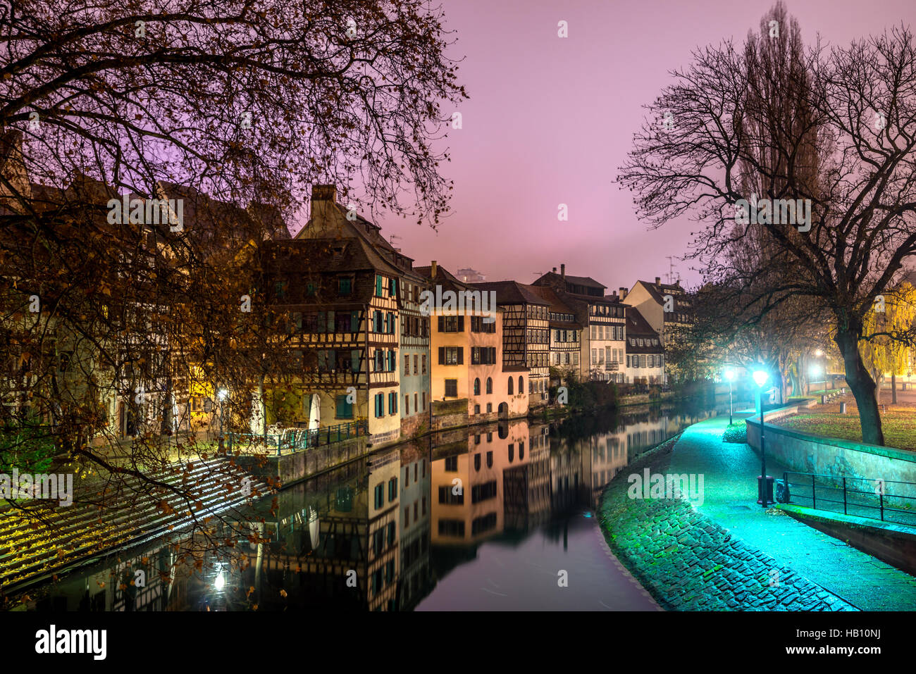 The Ill river in Petite France area, Strasbourg Stock Photo - Alamy