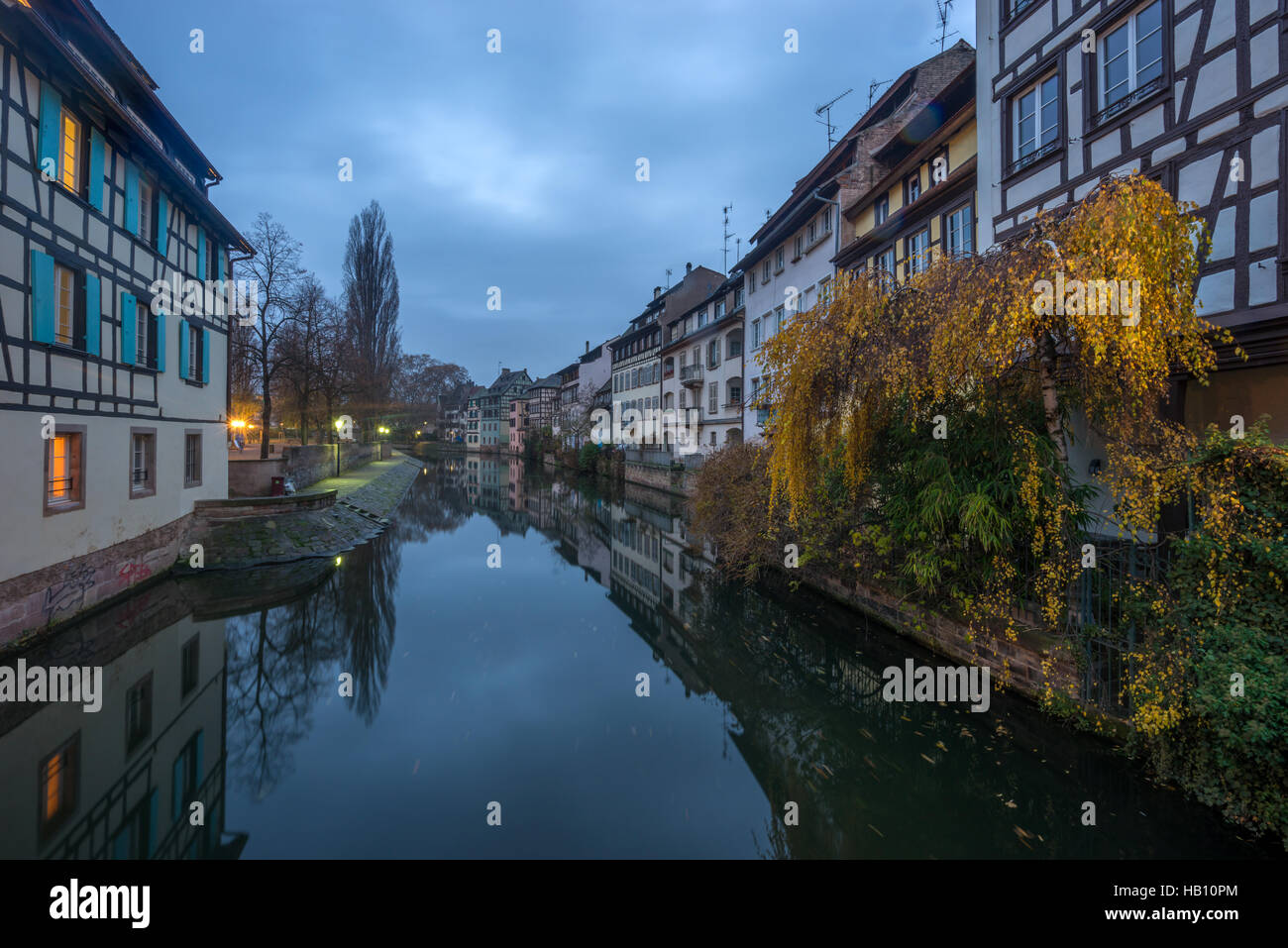The Ill river in Petite France area, Strasbourg Stock Photo - Alamy