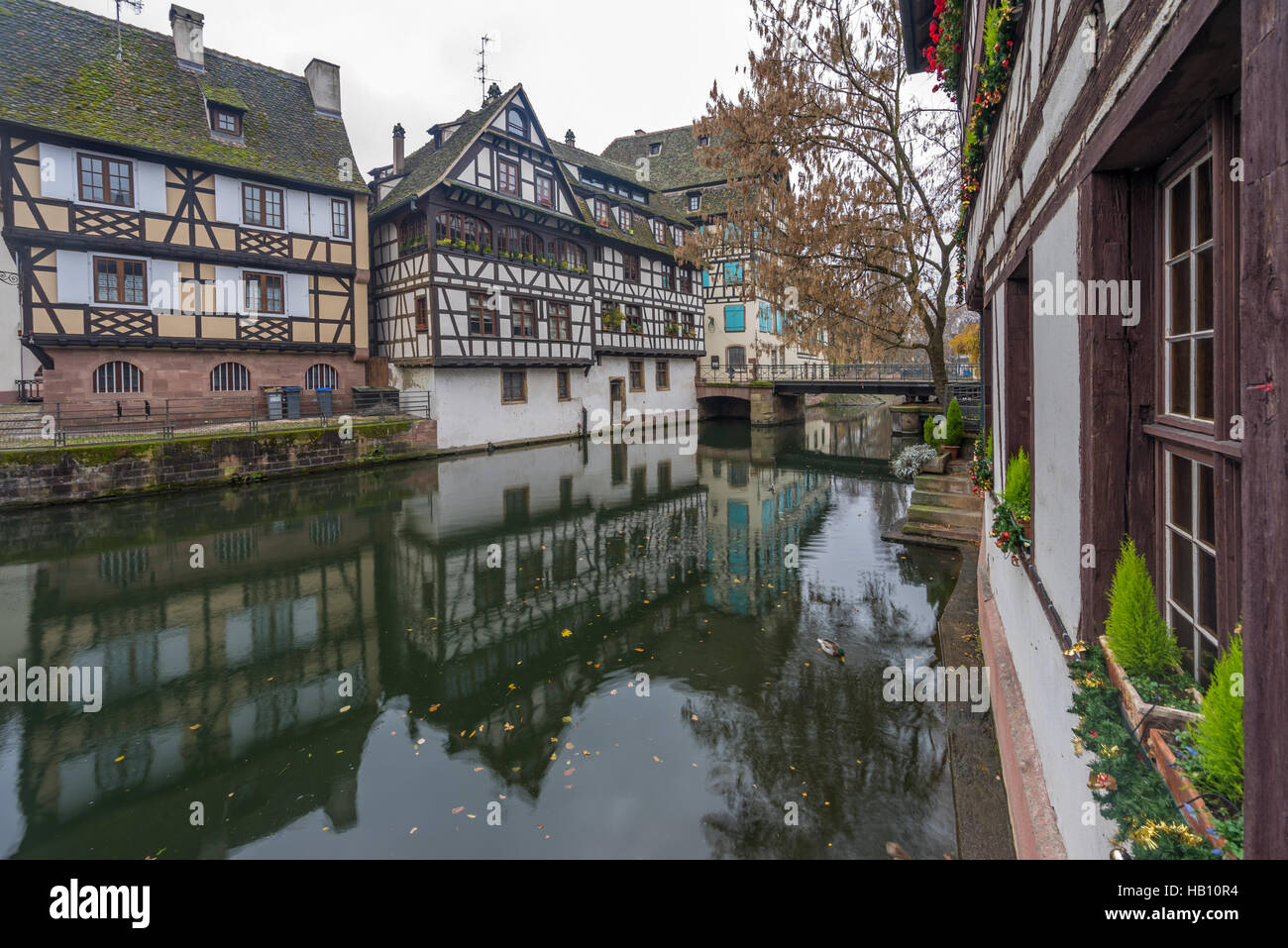 The Ill river in Petite France area, Strasbourg Stock Photo - Alamy