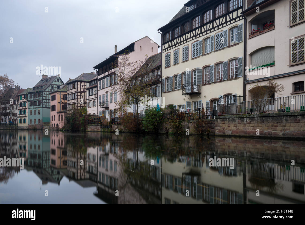 The Ill river in Petite France area, Strasbourg Stock Photo - Alamy