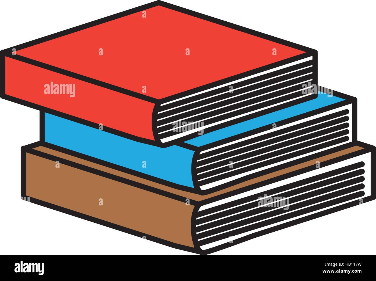 book pile icon image vector illustration design Stock Vector Image ...