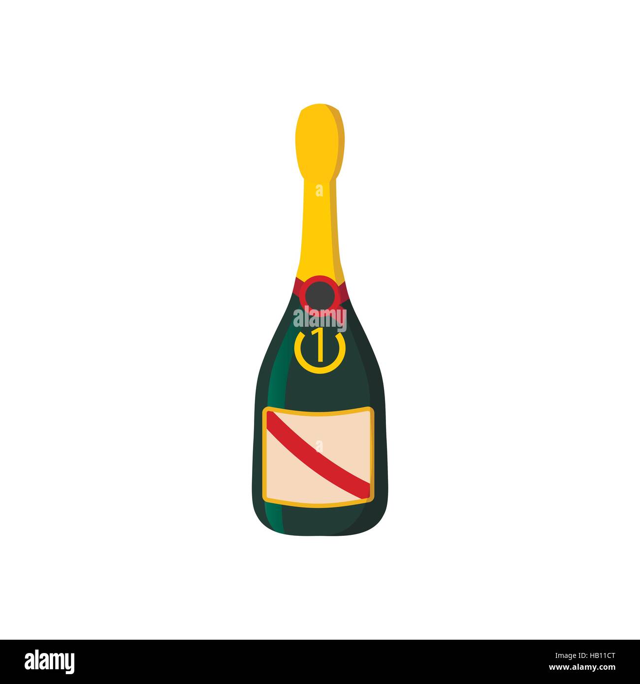 Champaign bottle cartoon icon Stock Vector Image & Art - Alamy