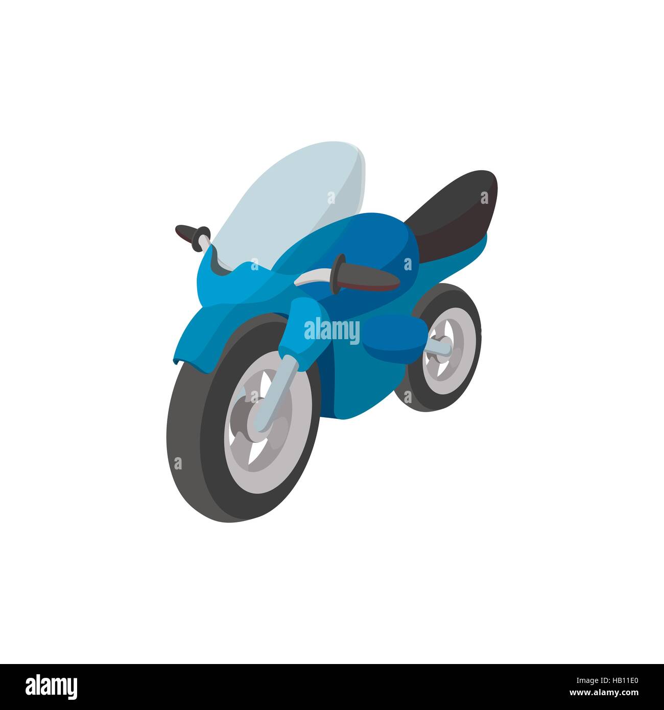 Motorcycle blue cartoon icon Stock Vector Image & Art - Alamy