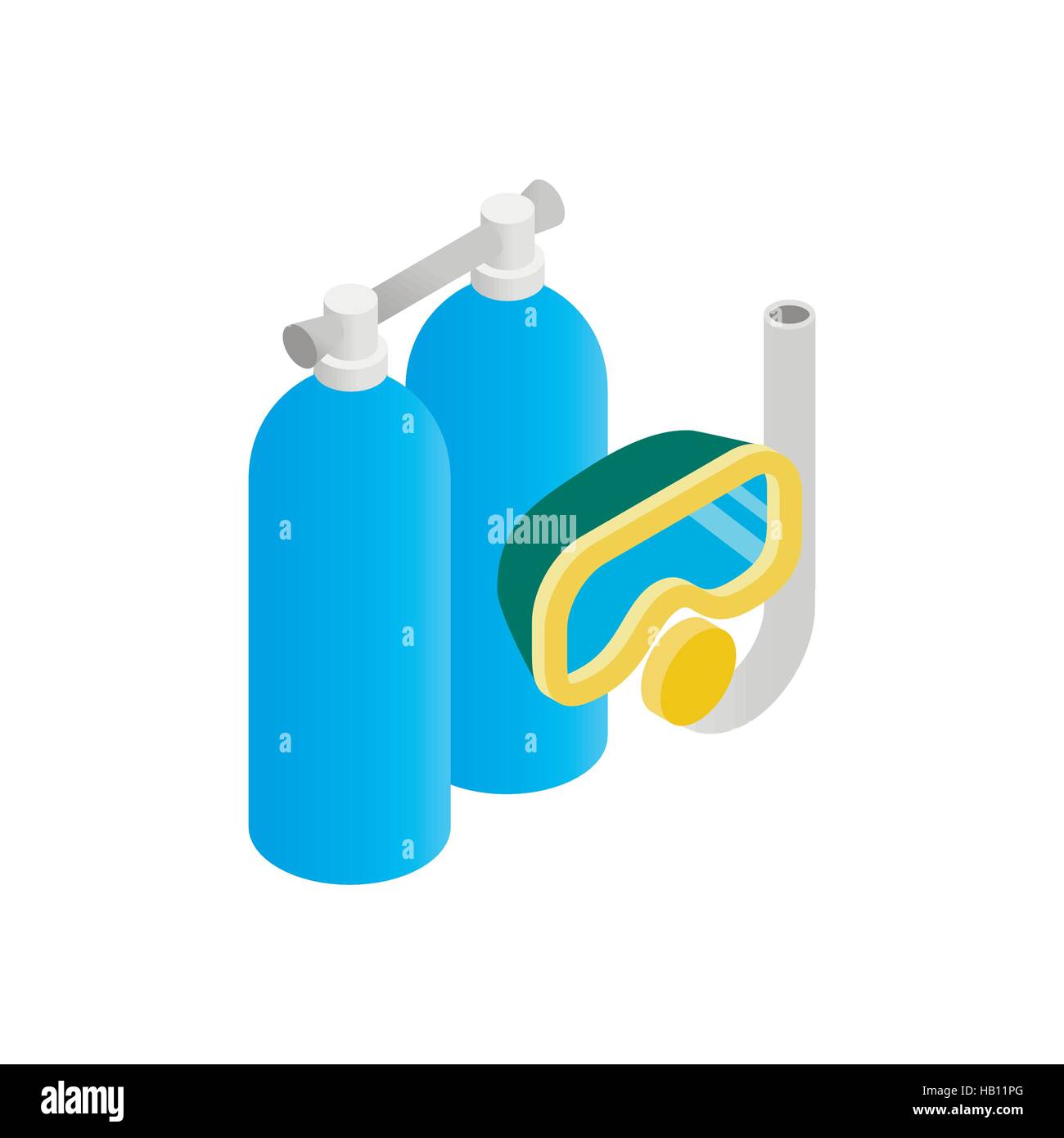 Diving mask snorkel sun Cut Out Stock Images & Pictures - Alamy