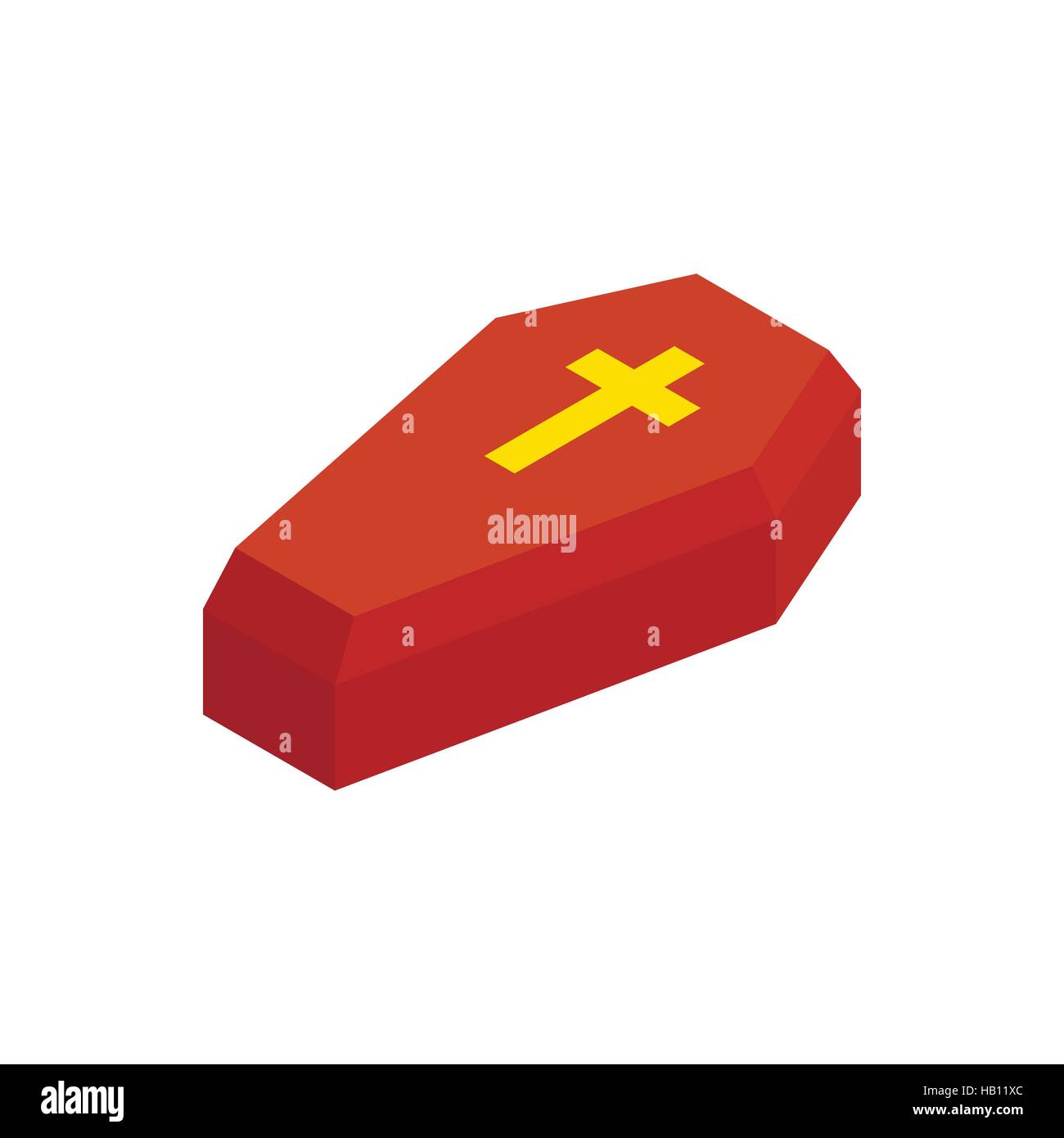Red coffin isometric 3d icon Stock Vector Image & Art - Alamy