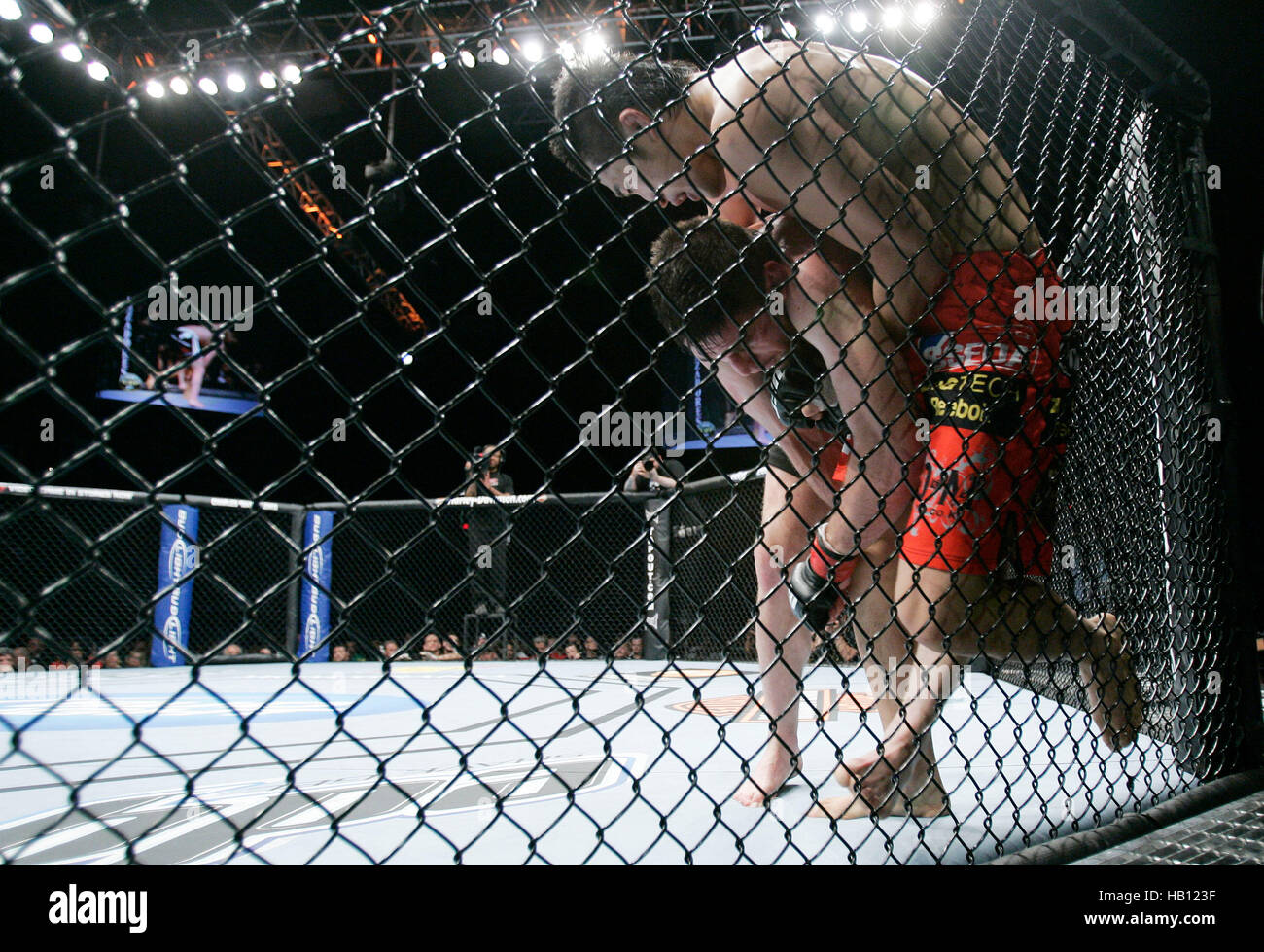 UFC fighter Dong Hyun Kim, right, fights Amir Sadollah at UFC 114 on ...