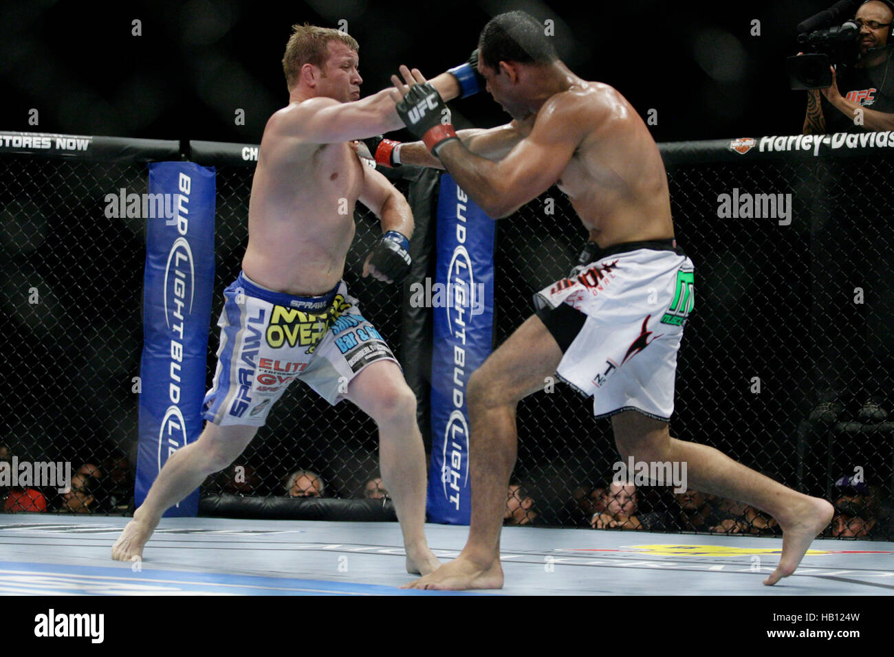 UFC fighter Jason Brilz, left, fights Antonio Rogerio Nogueira at UFC ...
