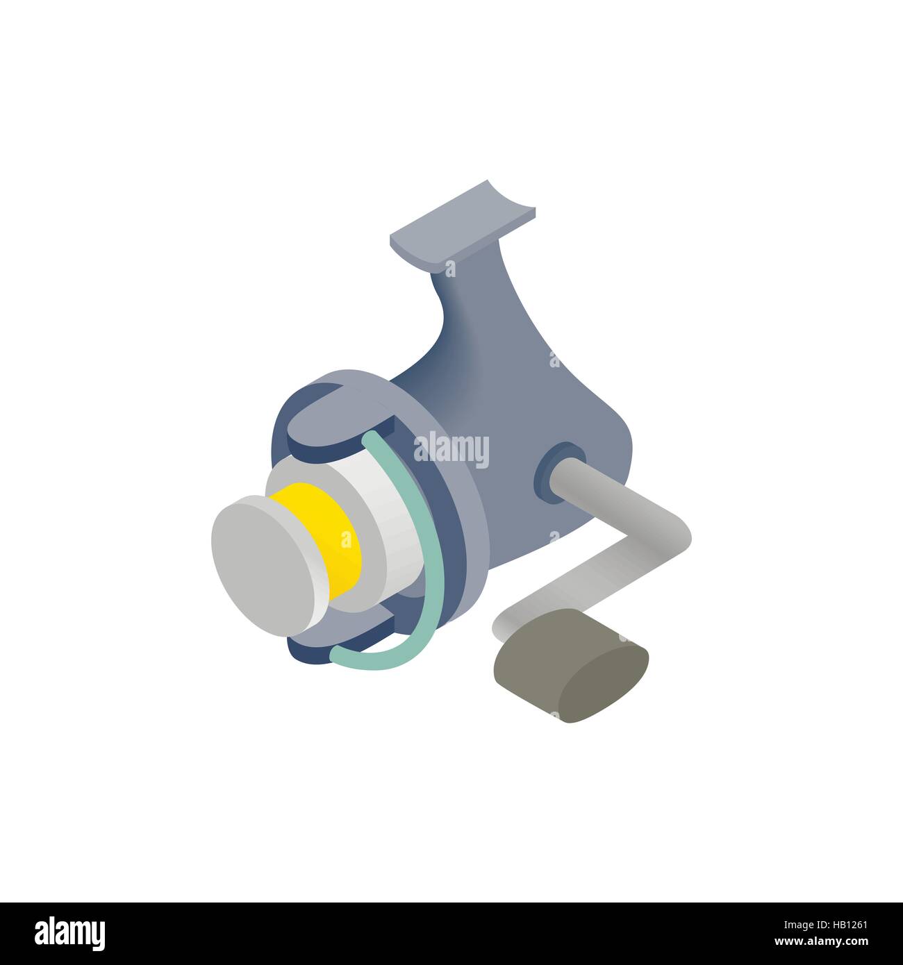 Silver fly fishing reel Stock Vector Images - Alamy