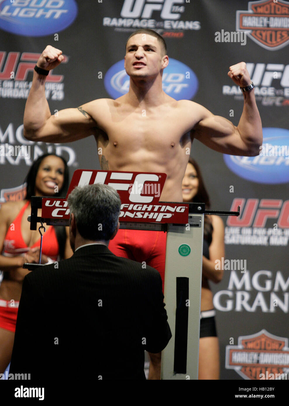 UFC fighter Diego Sanchez during the weigh in before UFC 114 on May 28 ...