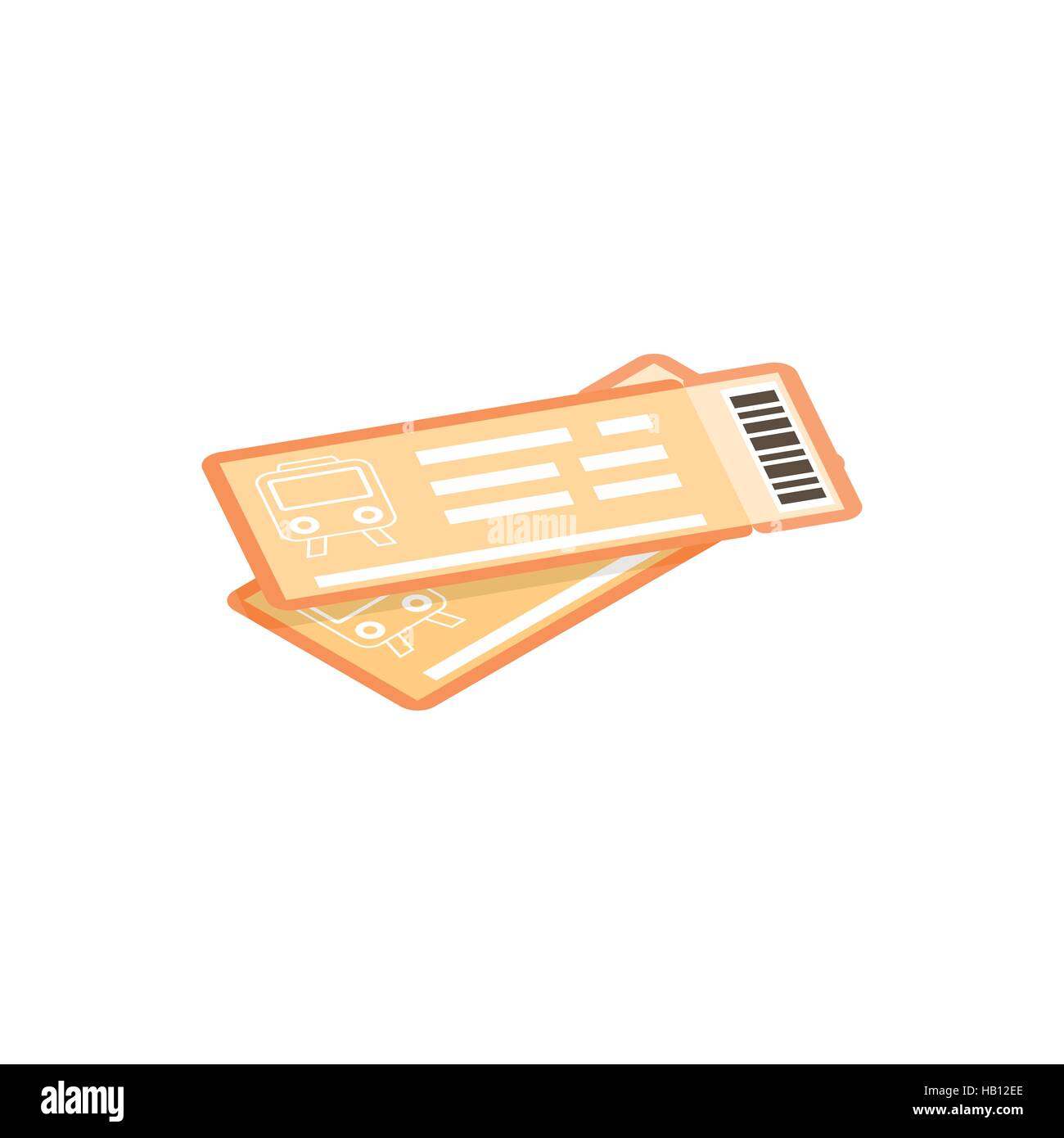 Train tickets isometric 3d icon Stock Vector Image & Art - Alamy